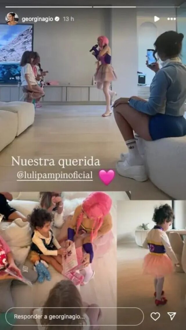 Luli Pampín, la artista infantil que ha visitado en su casa a los niños de Georgina y Ronaldo