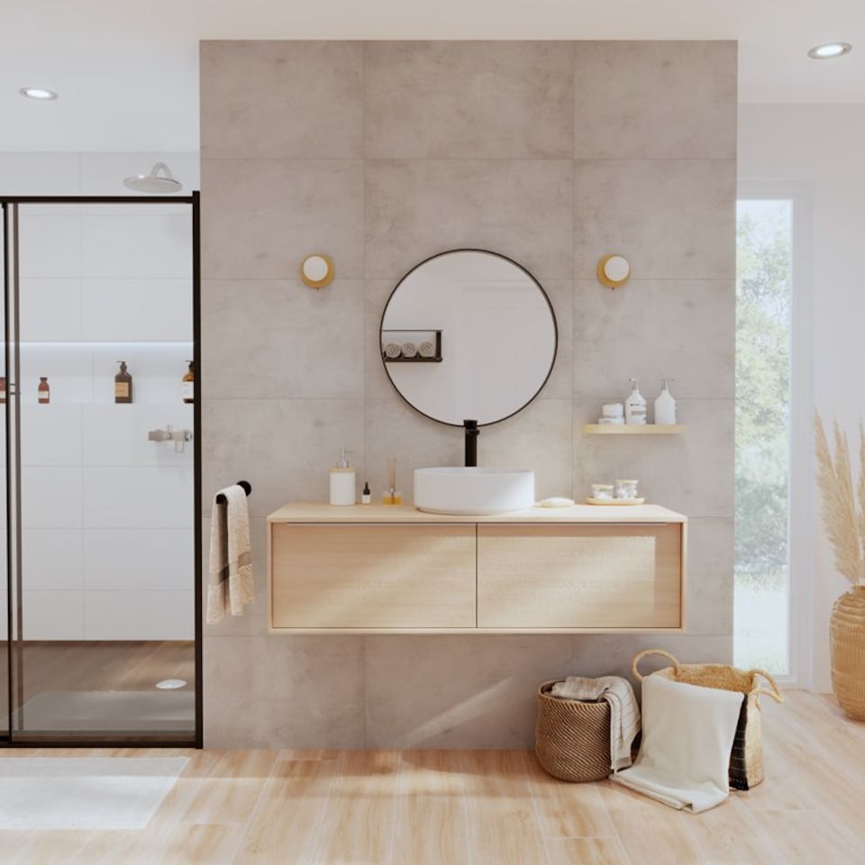 10 propuestas diferentes para revestir las paredes del baño