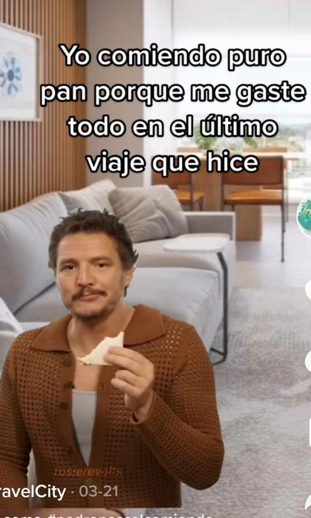 Pedro Pascal comiendo un sándwich es la sensación de TikTok | ¡HOLA!