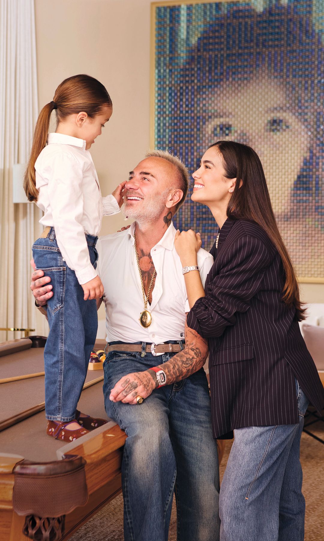 Gianluca Vacchi y Sharon Fonseca, los papás más tiernos, nombran su ...