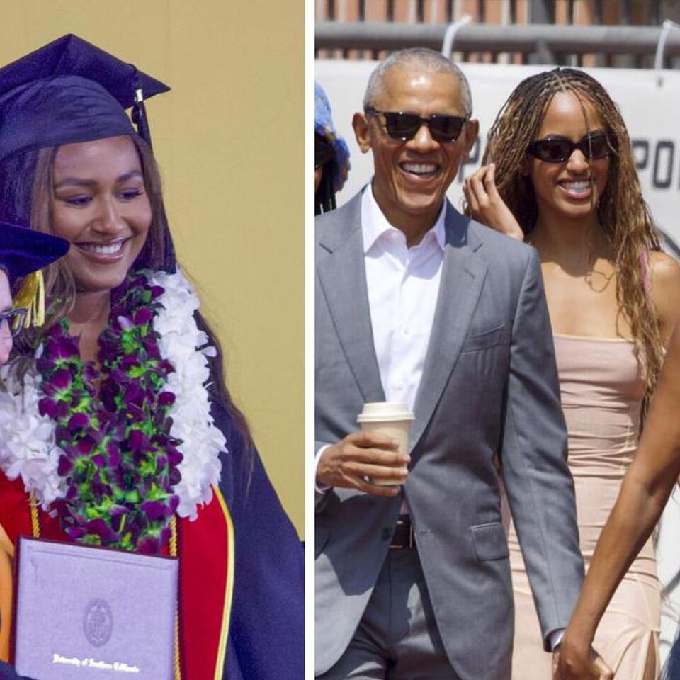 Barack y Michelle Obama en la graduación de Sasha de la USC | ¡HOLA!