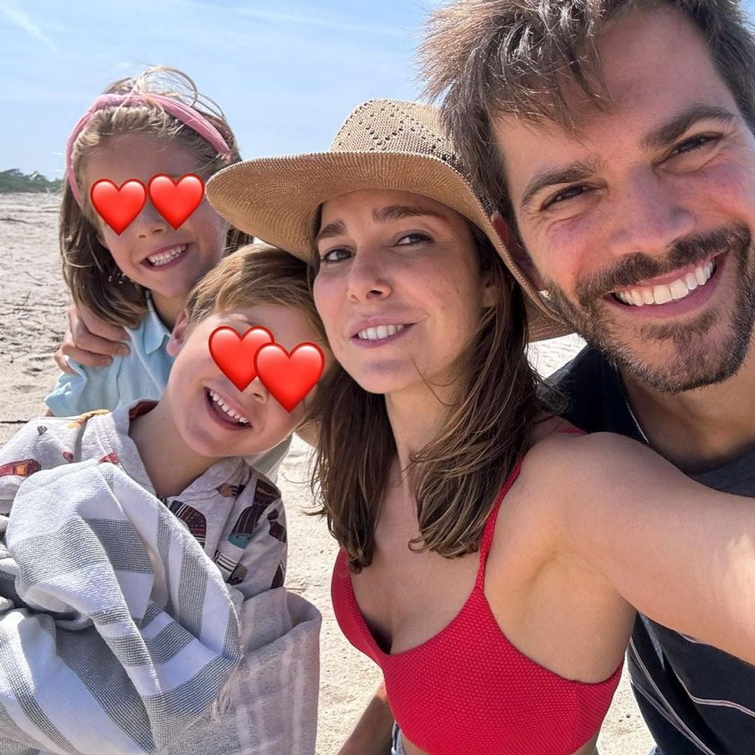 Las preciosas imágenes de Natalia Sánchez y Marc Clotet con sus hijos durante su último planazo