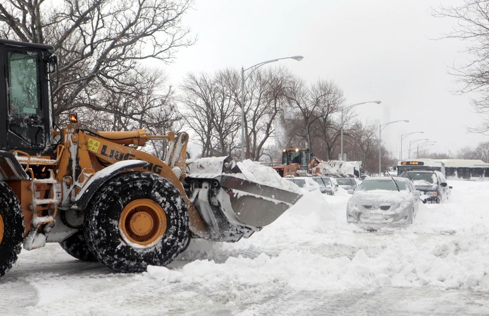Las imágenes más impresionantes de Chicago tras el temporal de nieve