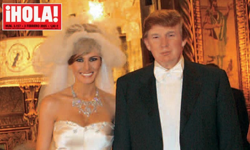 La boda de Donald Trump y Melania fue portada de la revista ¡HOLA! La boda de Donald Trump y Melania fue portada de la revista ¡HOLA!
