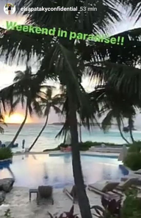 Elsa Pataky, fin de semana de lo más familiar en una playa paradisíaca