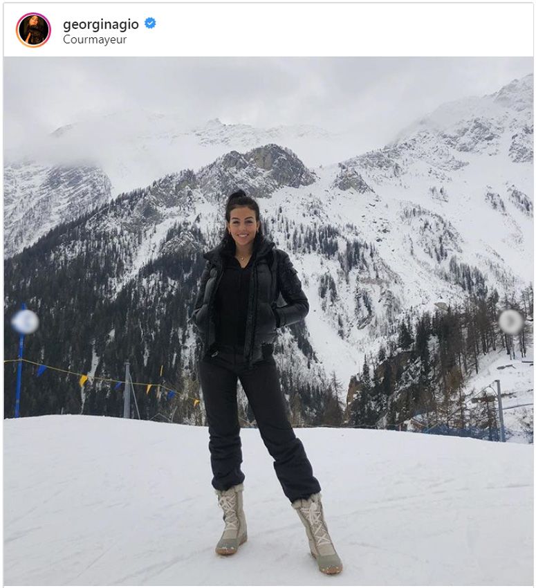 Georgina Rodríguez y su divertida escapada a la nieve con sus 'peques ...