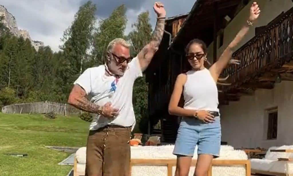 Gianluca Vacchi, su divertido baile con Sharon Fonseca a ritmo de ...