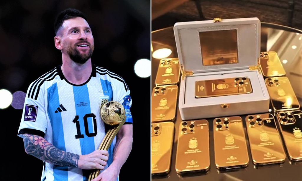 Messi se gasta más de 200.000 euros en 35 móviles cubiertos en oro