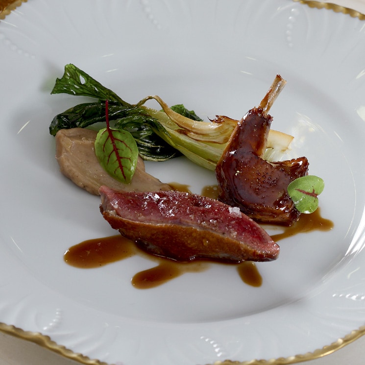 Pichón en dos cocciones al Pedro Ximénez