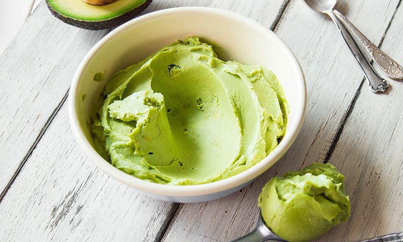 Helado de aguacate