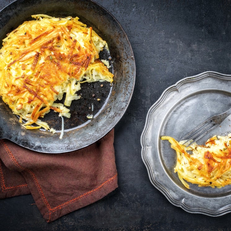 Rosti de patatas al estilo suizo