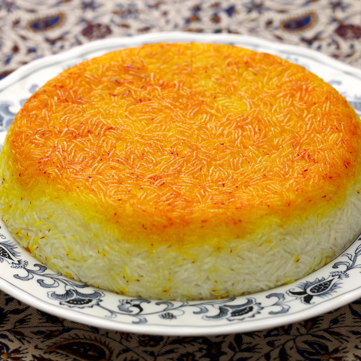 'Tahdig' (arroz al estilo iraní)