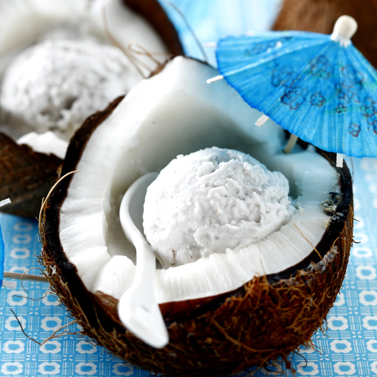 Helado de coco con batata