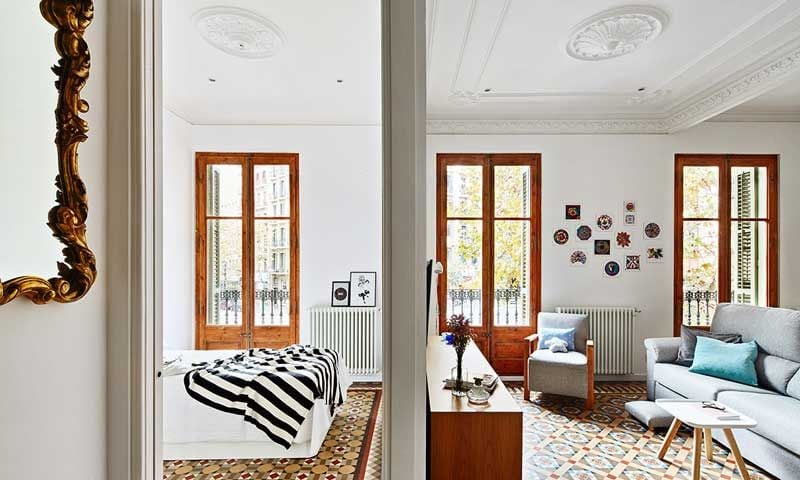 Una casa modernista con un interiorismo nórdico