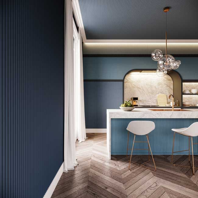 Tendencias decoración: Ideas para decorar una pared moderna con molduras