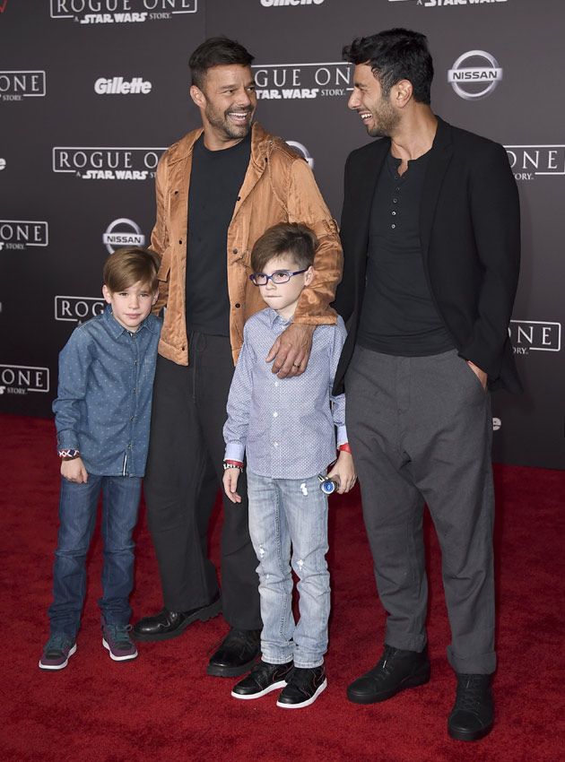 Los hijos de Ricky Martin en su primera alfombra roja