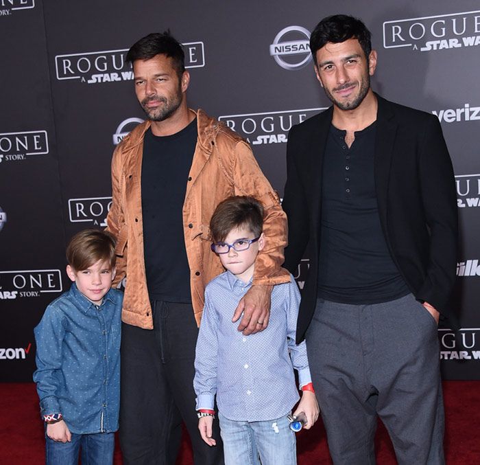 Los hijos de Ricky Martin en su primera alfombra roja