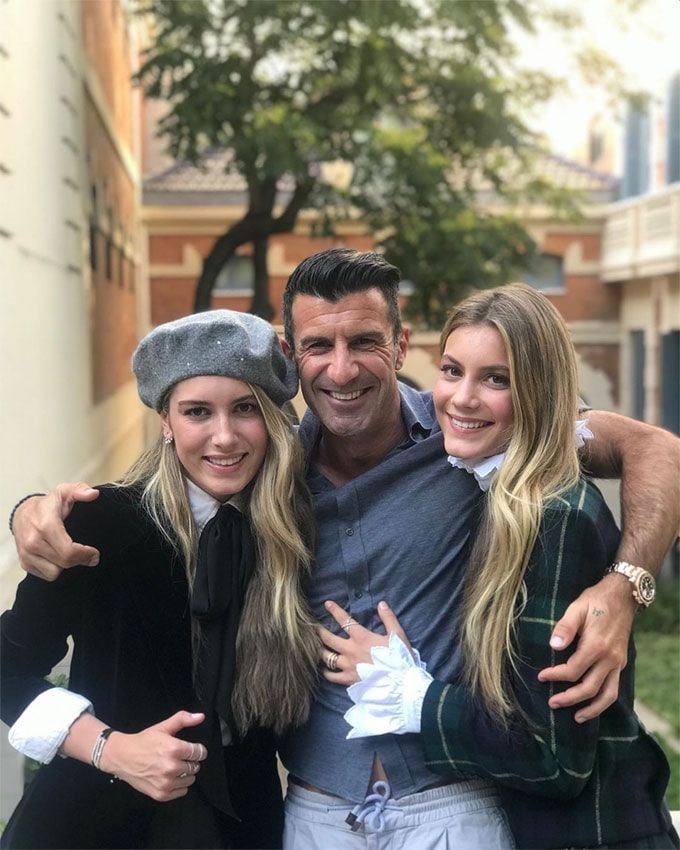 Helene Svedin, Luis Figo y sus hijas: una familia de moda