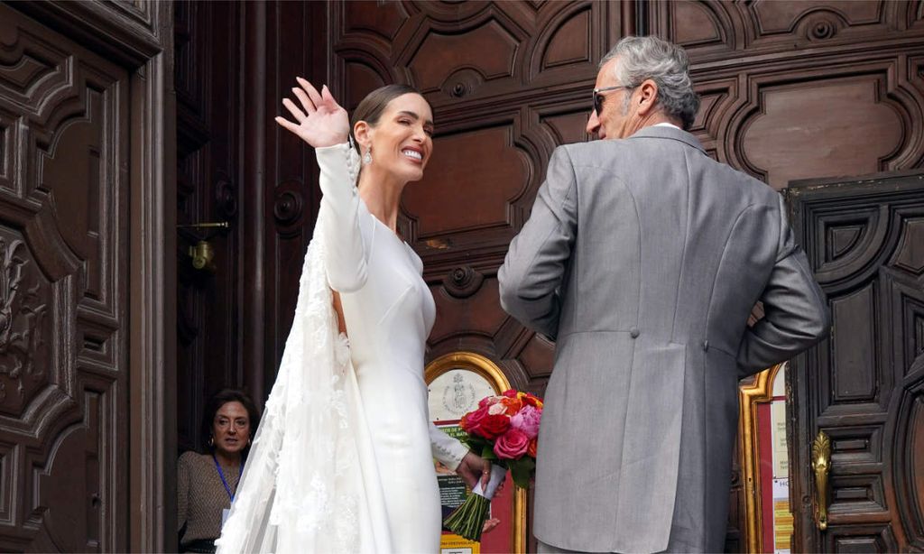 El vestido de novia de Marta López Álamo en su boda con Kiko Matamoros