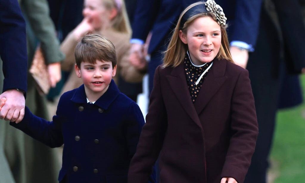 El príncipe Louis y su prima Mia Tindall, protagonistas del acto ...