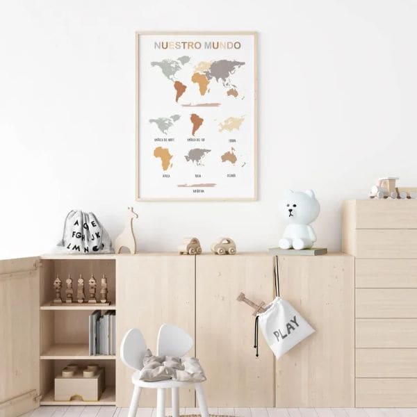 10 ideas de 'posters' decorativos para renovar el dormitorio infantil