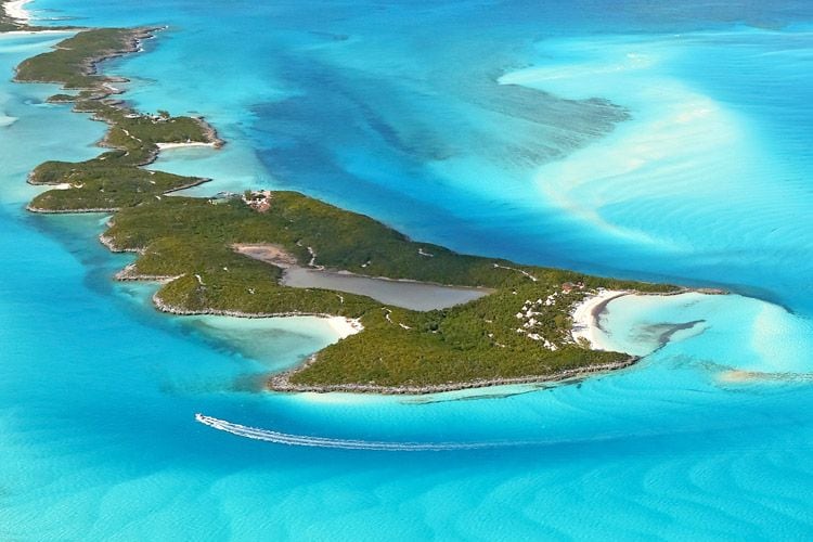 Jugando a Robinson Crusoe: islas privadas para famosos en las Bahamas