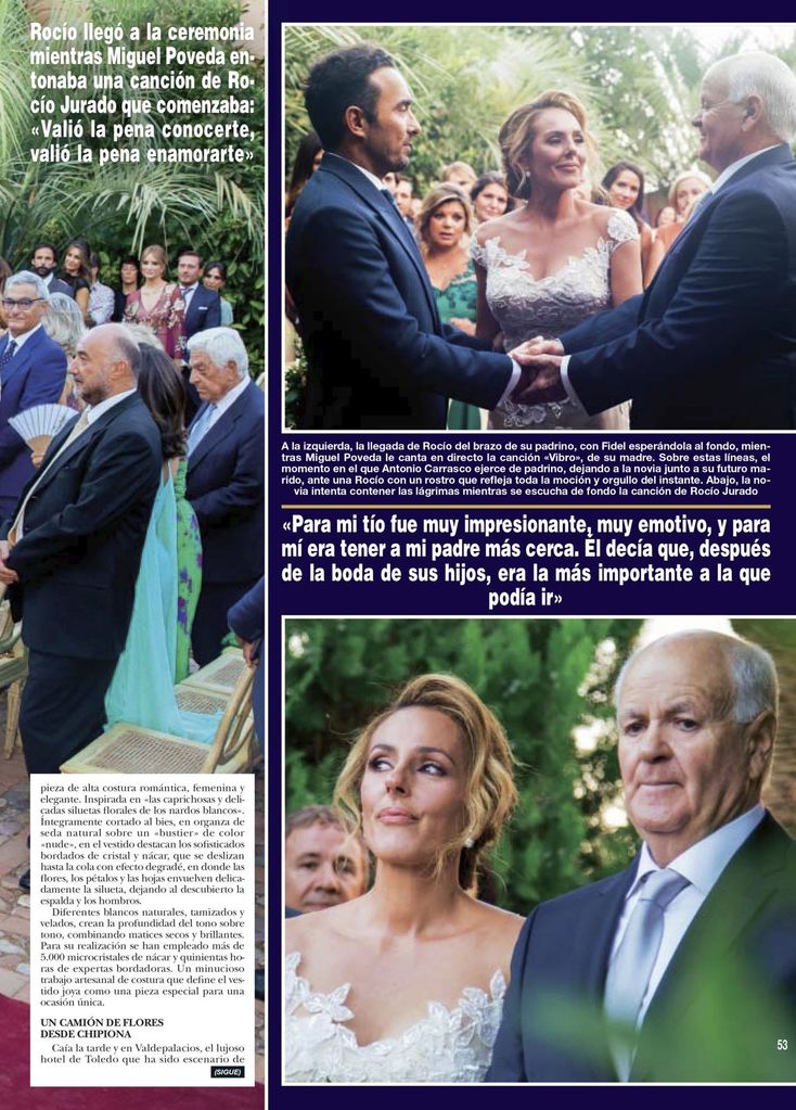 Recordamos la boda de Rocío Carrasco y Fidel Albiac