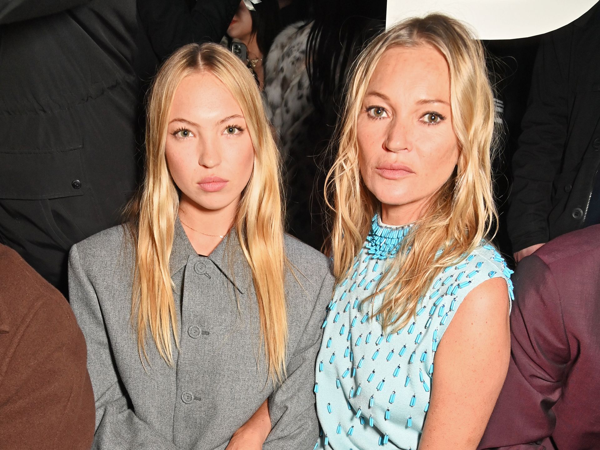 Kate Moss Family Kate Moss Wears A Silk Slip Dress And Yeti Coat At