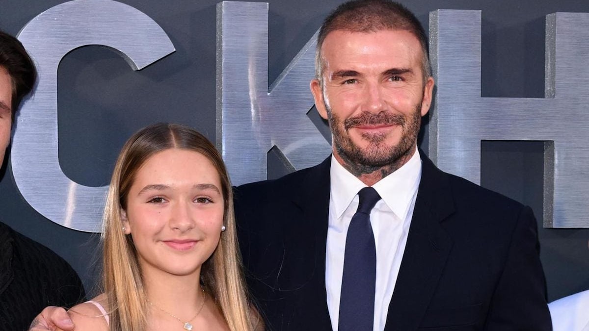 David Beckham shares a photo of himself farming with Harper