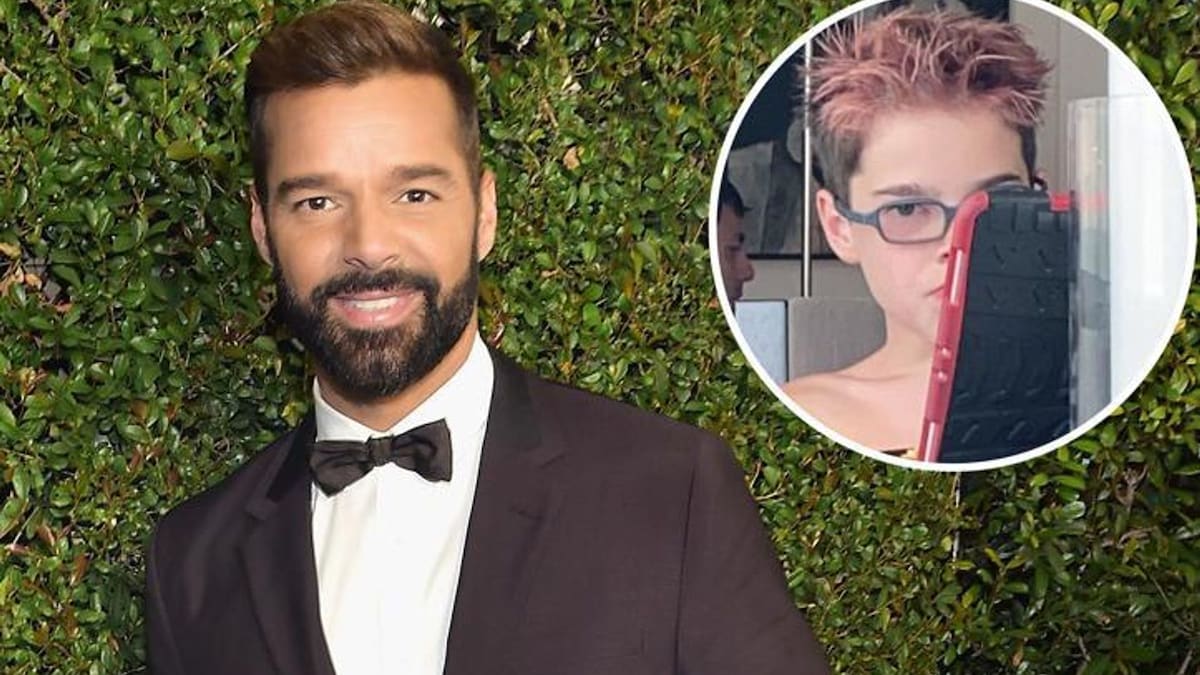 Ricky Martin's son rocks a bold new hairdo