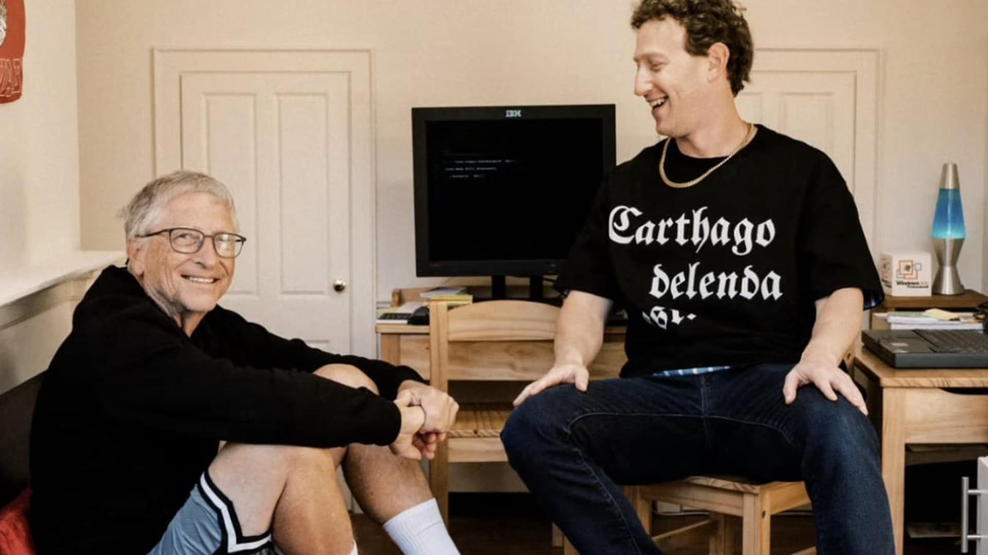 Mark Zuckerberg celebrates his birthday with Bill Gates Mark Zuckerberg celebrates his birthday with Bill Gates