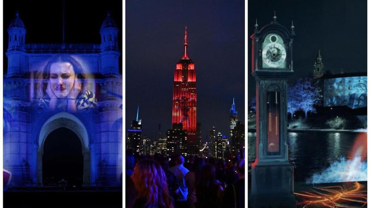 See Pics: Landmarks around the world celebrate the premiere of ...