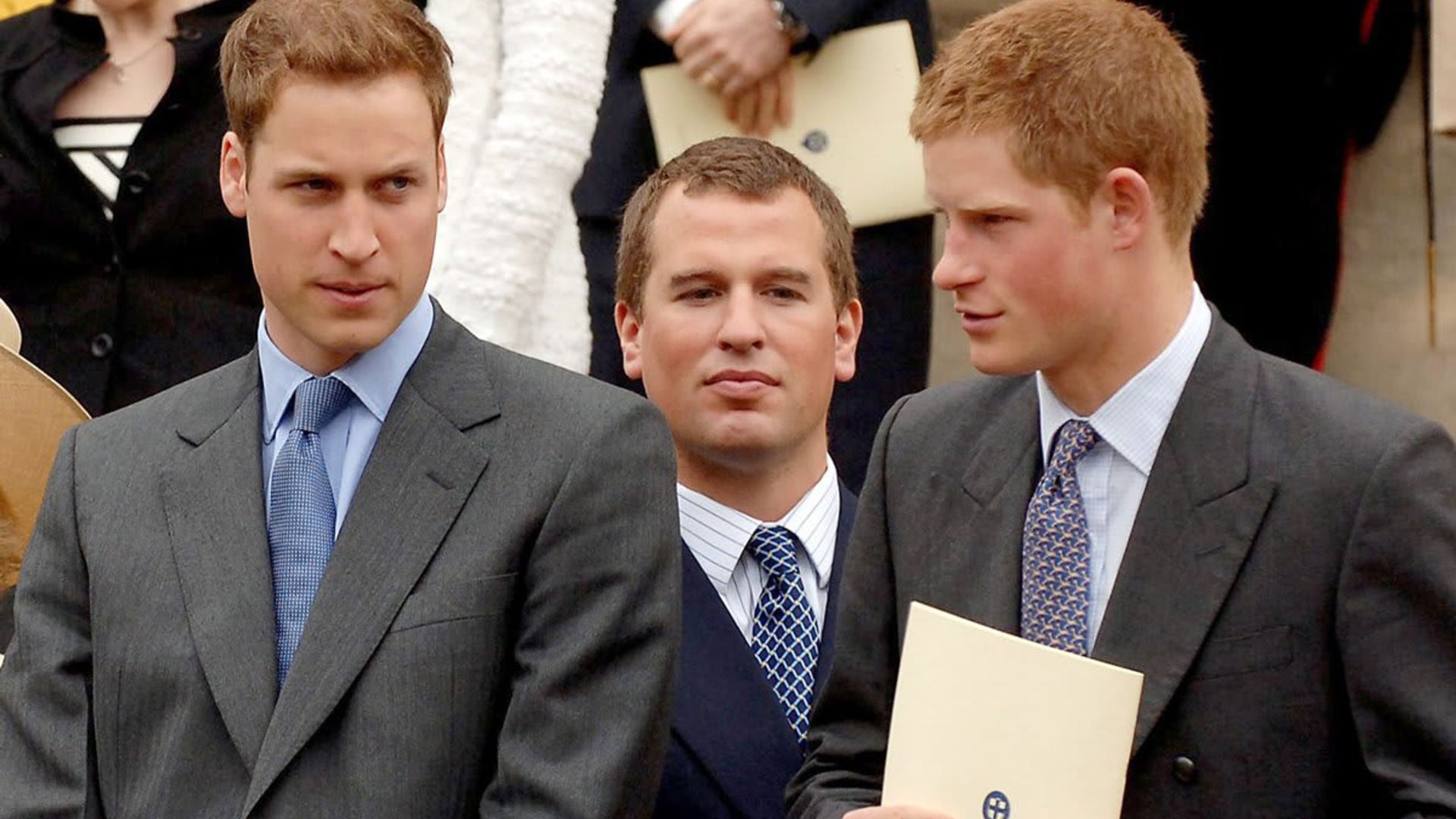 Who will be walking between Prince Harry and Prince William at Prince ...