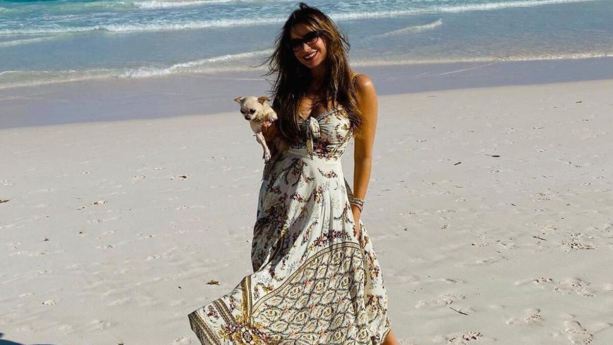Sofia Vergara shares pics with her best accessory, her dog