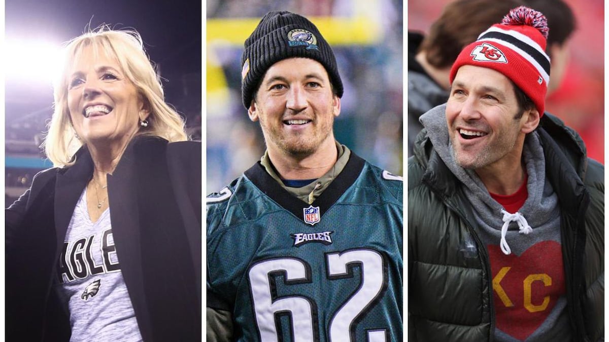 Celebrities rooting for the Eagles or Chiefs this Super Bowl Sunday