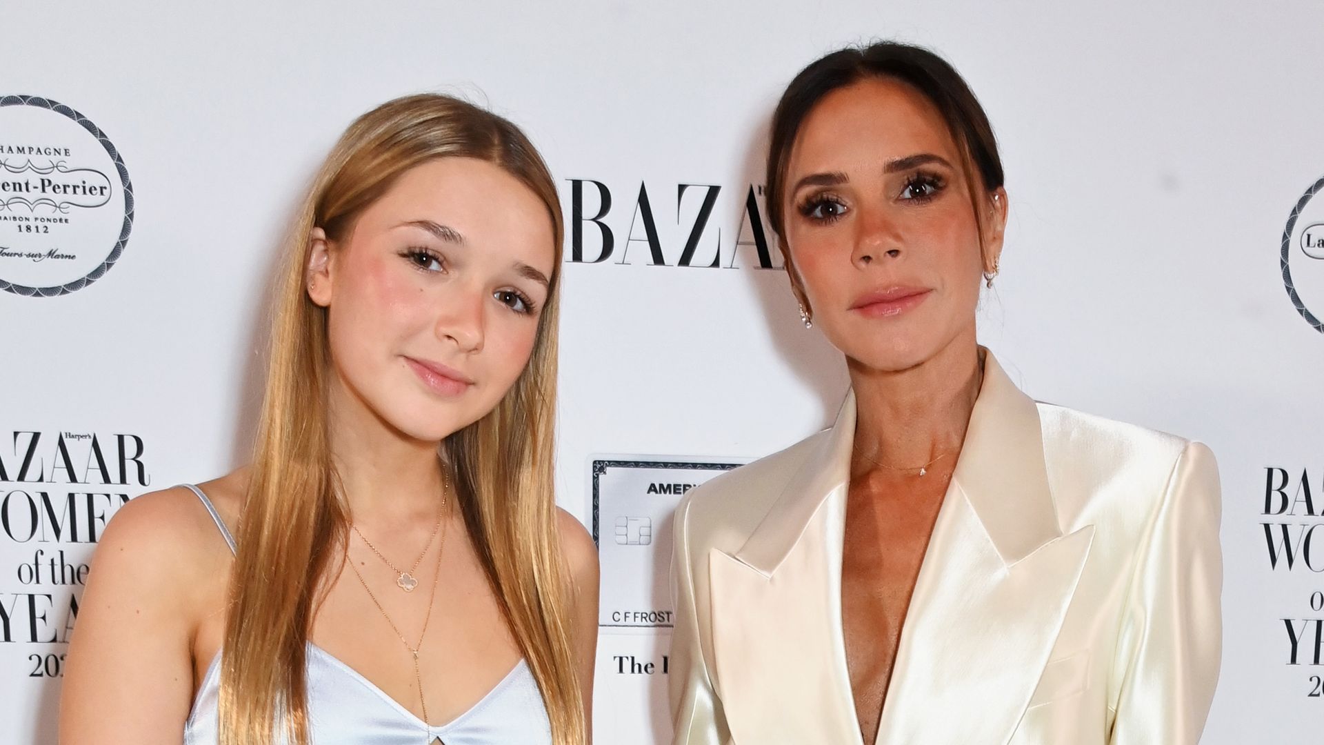 Victoria Beckham and her daughter Harper make fashion statement in ...