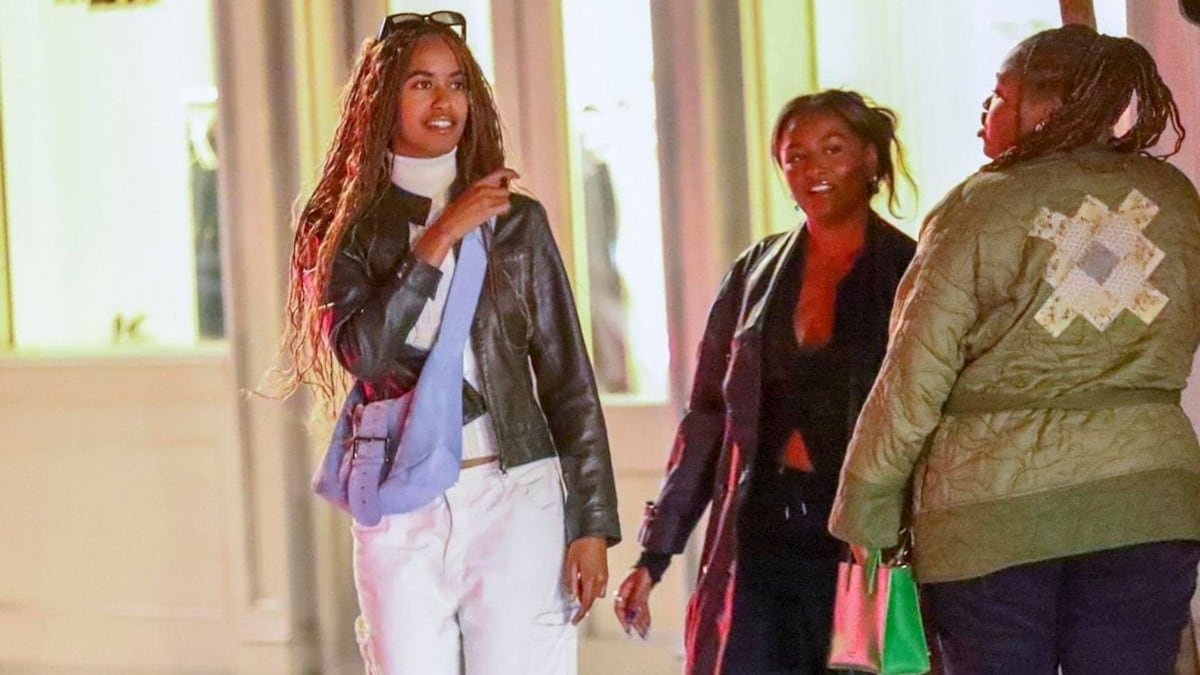Malia and Sasha Obama look cool for a birthday party in LA