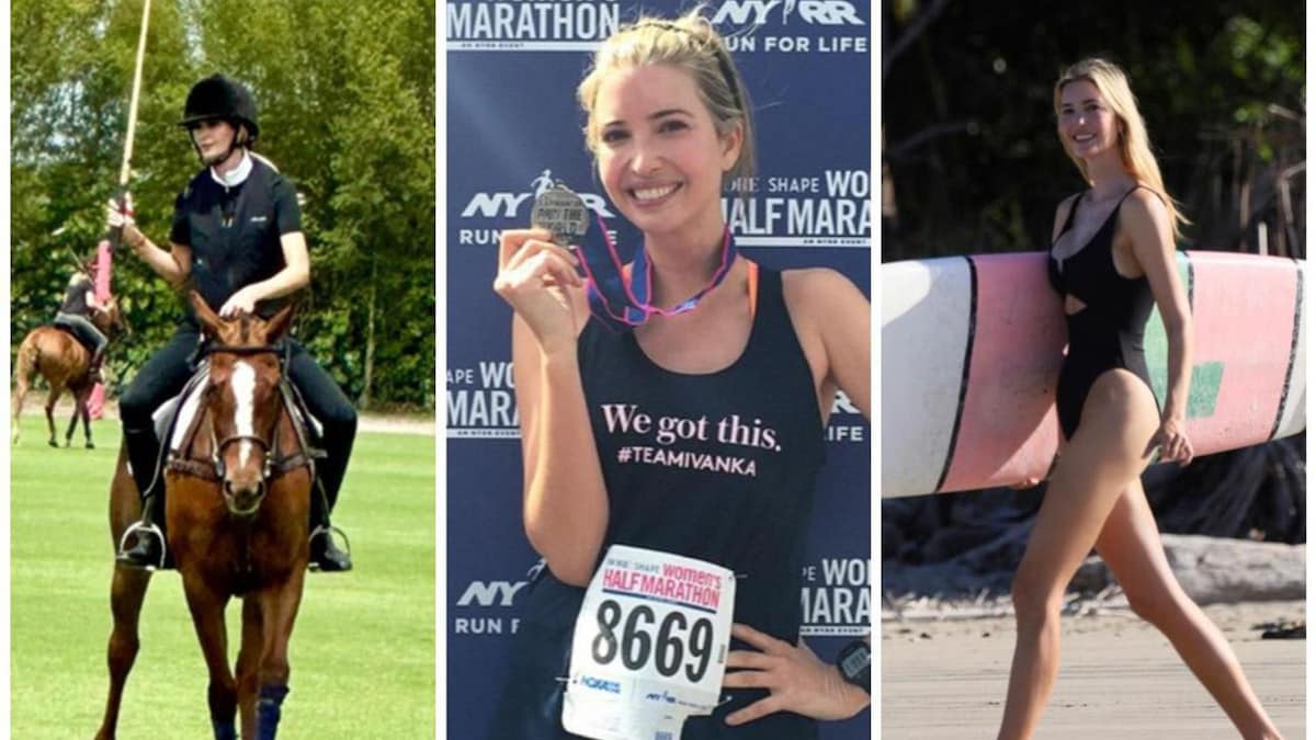 Ivanka Trump’s sports: Surfing, Horseback riding, and more