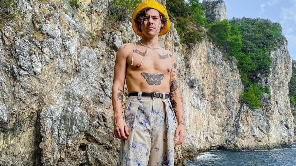 Harry Syles fans react to his music video Golden