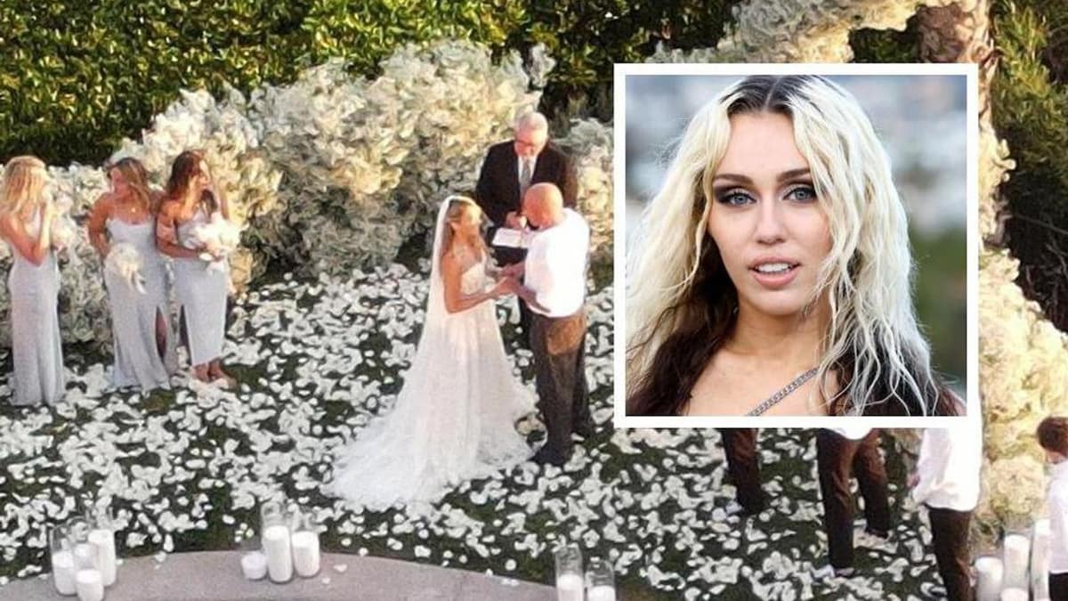See Miley Cyrus as maid of honor at her mom Tish Cyrus’ wedding: Pics