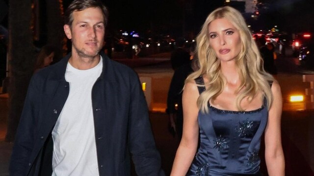 Ivanka Trump wears a little blue dress for date night