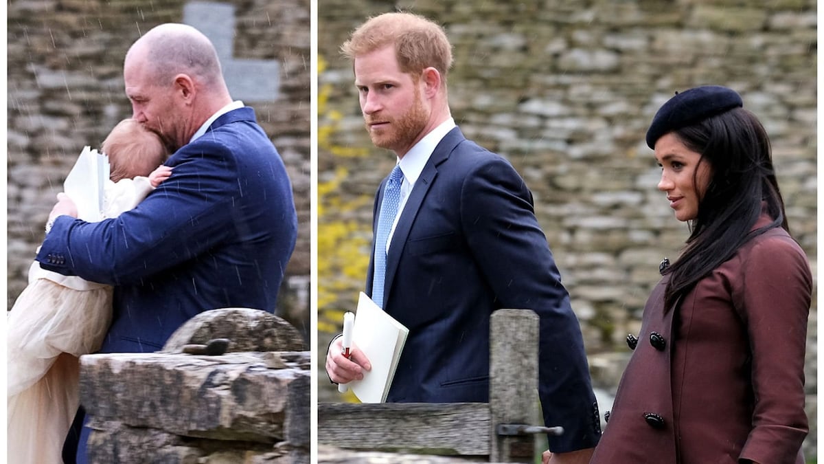 Meghan Markle and Prince Harry attend private royal christening