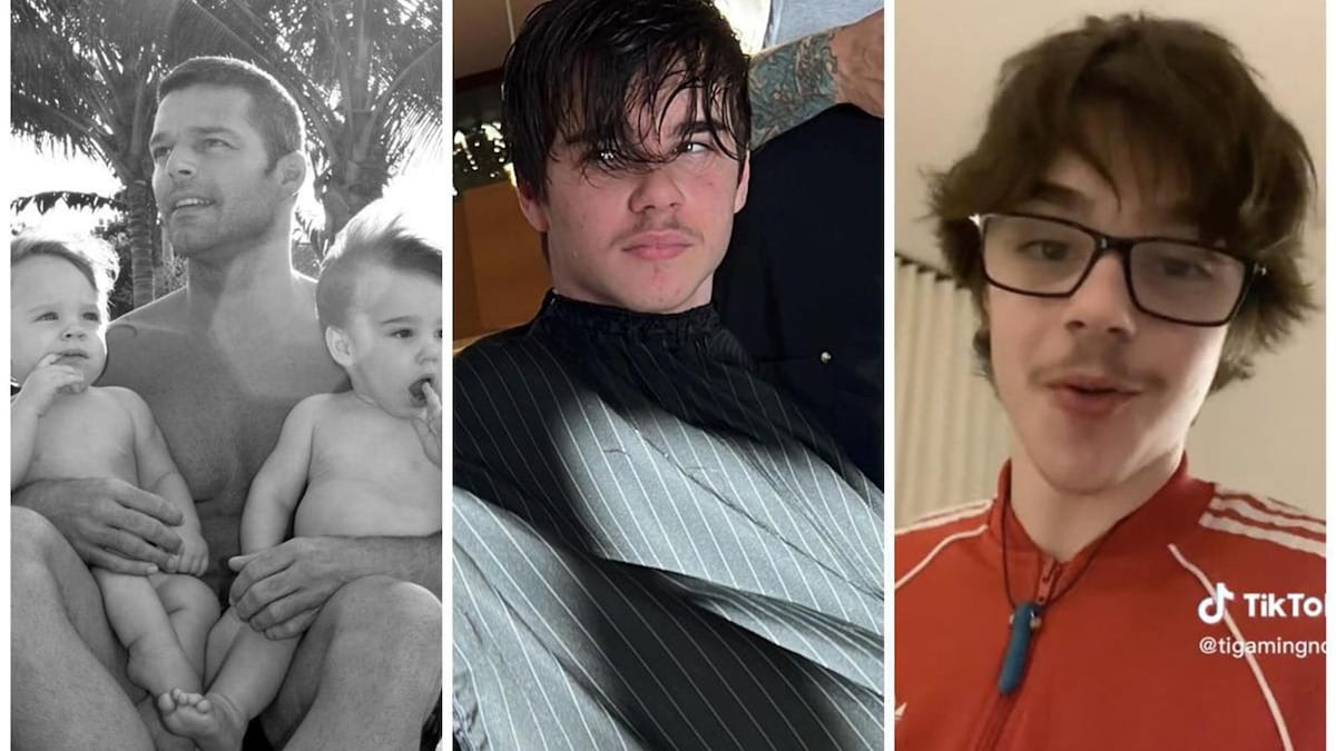 Watch Tino's, one of Ricky Martin’s twins, new TikTok milestone