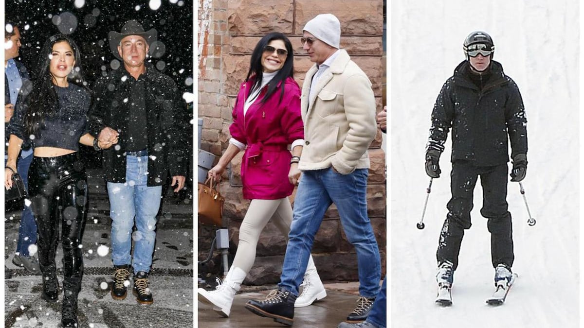 Lauren Sanchez and Jeff Bezos take Aspen: photos