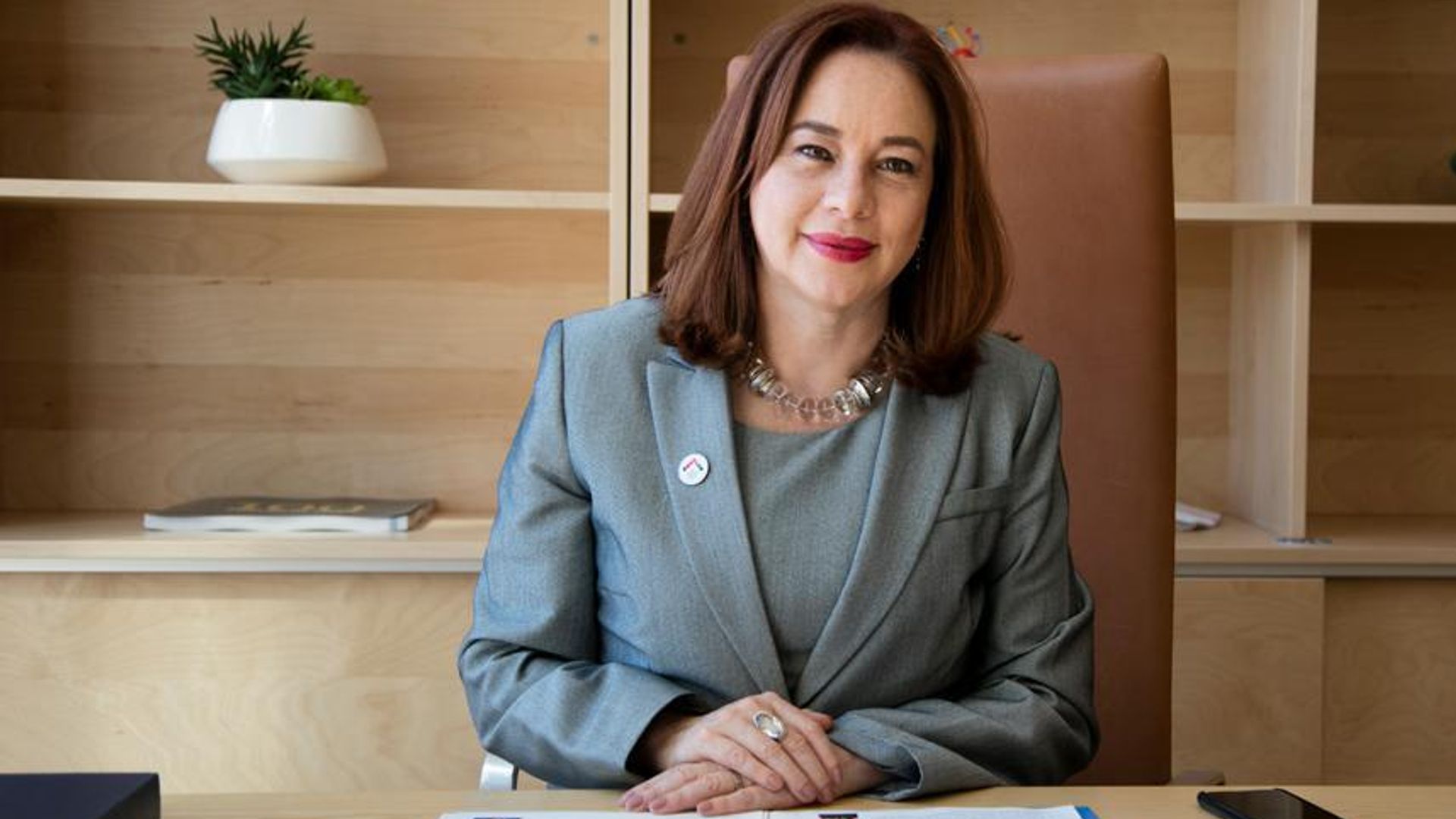President of the United Nations GA Maria Fernanda Espinosa speaks
