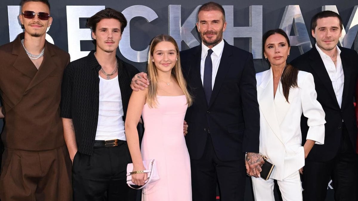 The Beckham family rings in 2024 in style