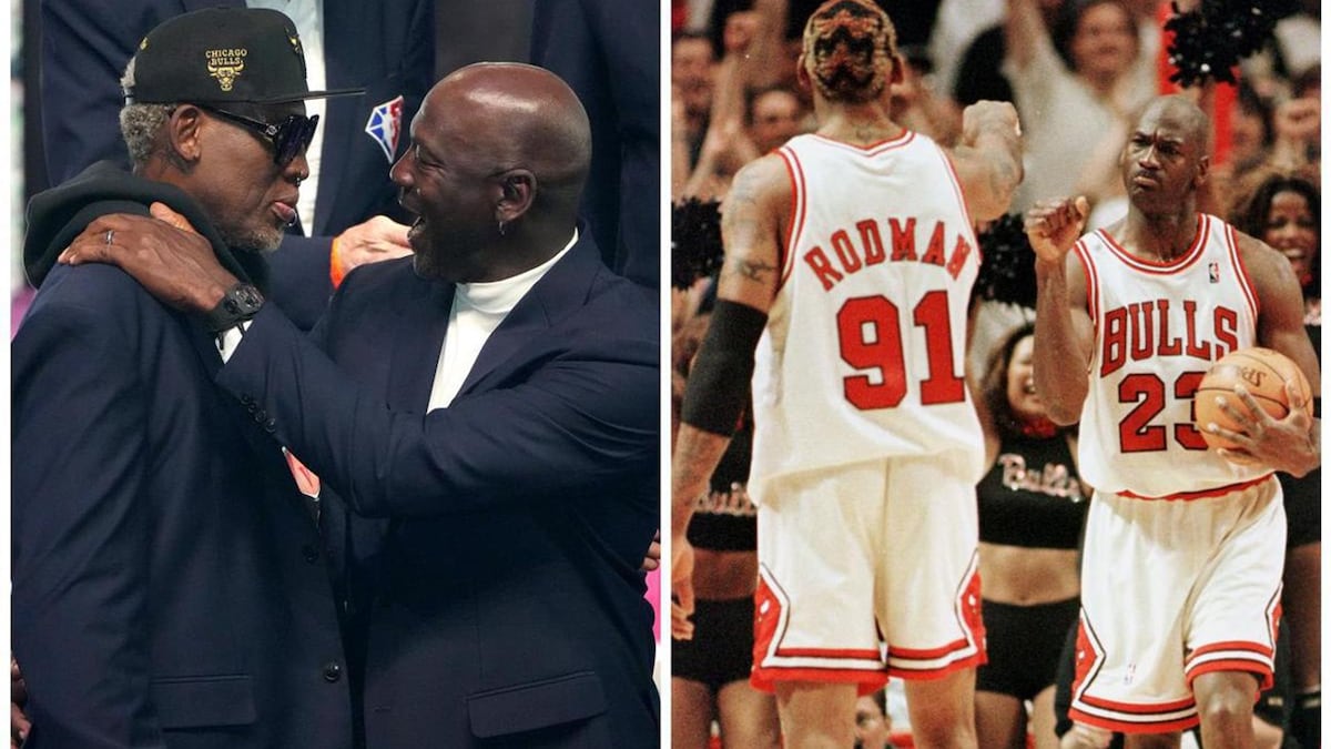 Michael Jordan and Dennis Rodman reunite