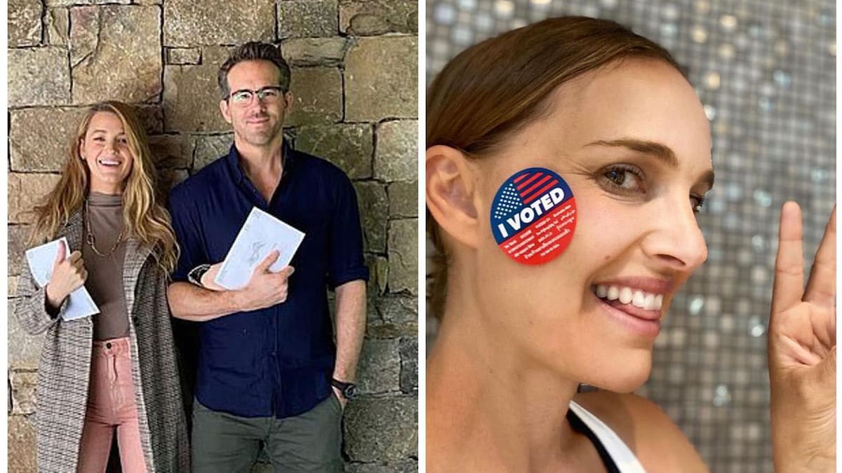 Ryan Reynolds, Blake Lively, and more celebrity voting photos