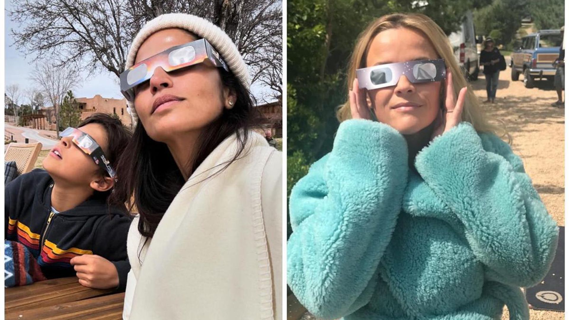 Camila Alves, Reese Witherspoon, and more stars enjoy the eclipse