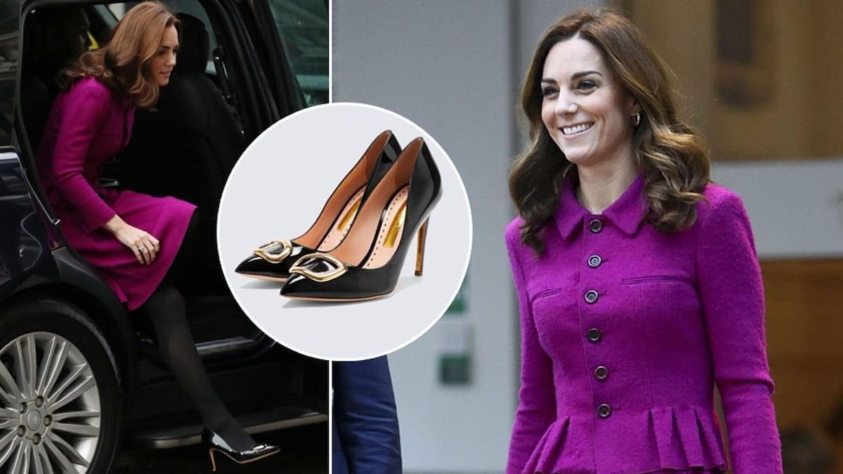 Kate Middleton ups her shoe game with stunning gold bow pumps